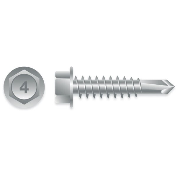#10 x 3/4" HWH 410 STAINLESS SELF-DRILLING SCREWS 4M Box | FastenerUSA
