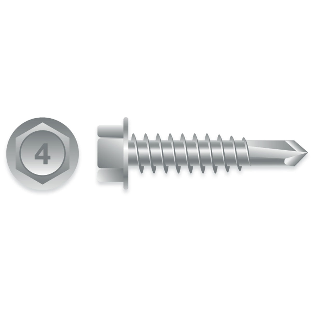 #14 x 1" HWH 410 STAINLESS SELF-DRILLING SCREWS 2.5M Box | FastenerUSA
