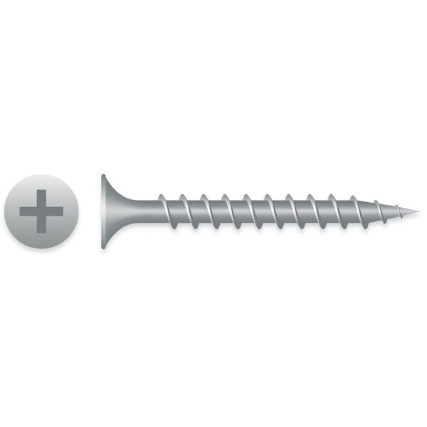 #8 x 1-5/8" PHILLIPS BUGLE HEAD 305 STAINLESS SCREWS COARSE THREAD 5M ...