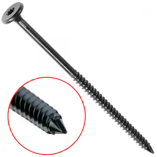 10" OMG HeadLok Panel Fastener Spade Point 250ct | FMHLSP010-250