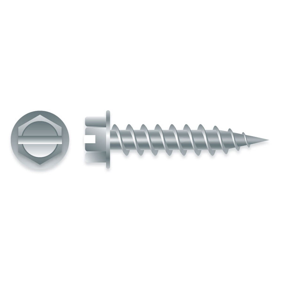 #10 x 1" HWH ZINC PLATED NEEDLE POINT SCREWS 5M Box | FastenerUSA