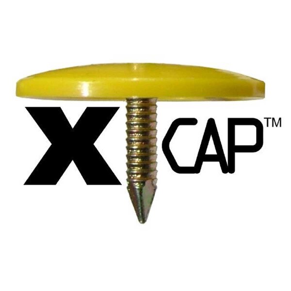 3/4" x 12GA RING GALV X-Cap PLASTIC CAP NAILS 2,000ct | FastenerUSA