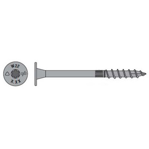 0.22" x 5" SDW EWP-PLY Structural Wood Screws E-Coat 50ct | FastenerUSA