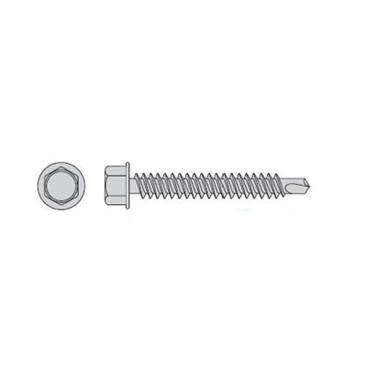 #12 x 1" HWH 316 STAINLESS SELF-DRILLING SCREWS 1M | FastenerUSA